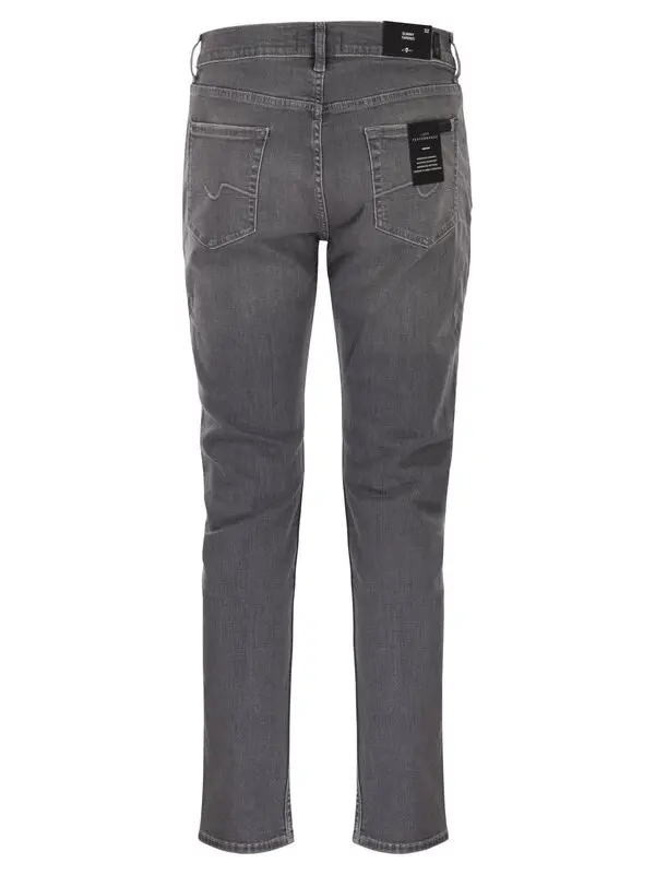 7 For All Mankind Slimmy Tapered Jeans - Black