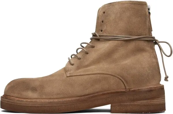 Marsèll Suede Tie-neck Front Zip Boots