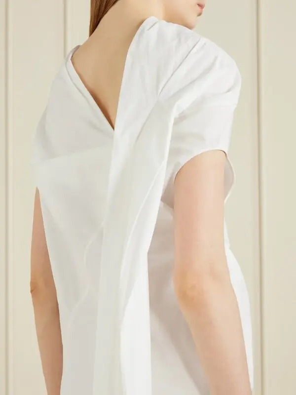 Khaite Tatia Pleated Mini Dress