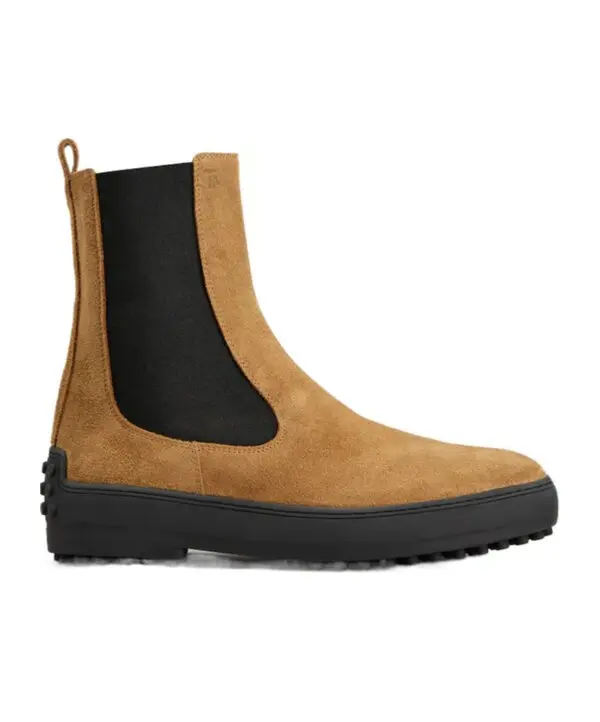 TOD'S Gommino Chelsea Boots - Black