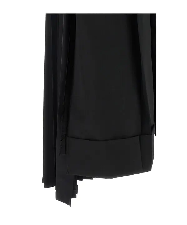 Junya Watanabe Pleated Trousers With Skirt-like Waist Detail