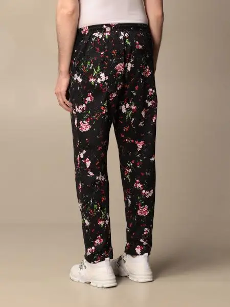 DIESEL® Floral Print Straight-leg Trousers