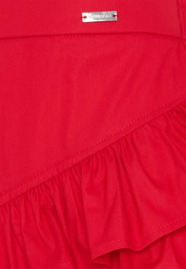 Monnalisa Ruffled Skirt With Logo Detail