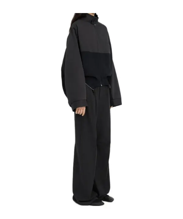 MAISON MARGIELA High-neck Zip-up Color-block Jacket