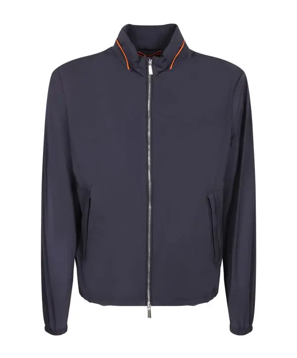 MOORER Long-sleeve Zip-up Jacket - Black