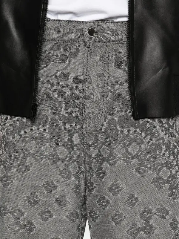 Amiri Paisley Wide-leg Jeans