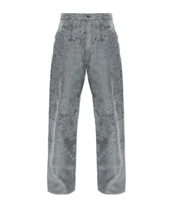 Amiri Paisley Wide-leg Jeans - No
