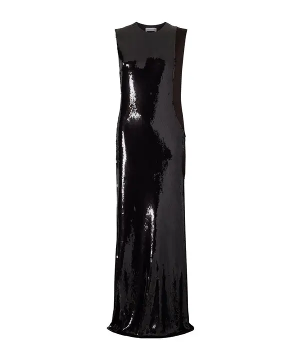 Christopher Esber Opaline Sequin Cutaway Dress