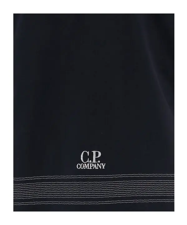 C.P. COMPANY Logo Embroidered Crewneck T-shirt