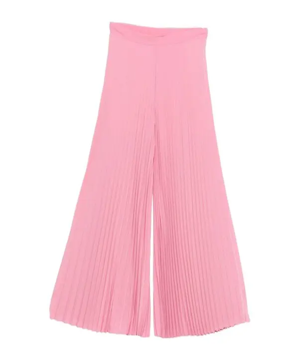 TWINSET Pleated Flared Pants - Pink
