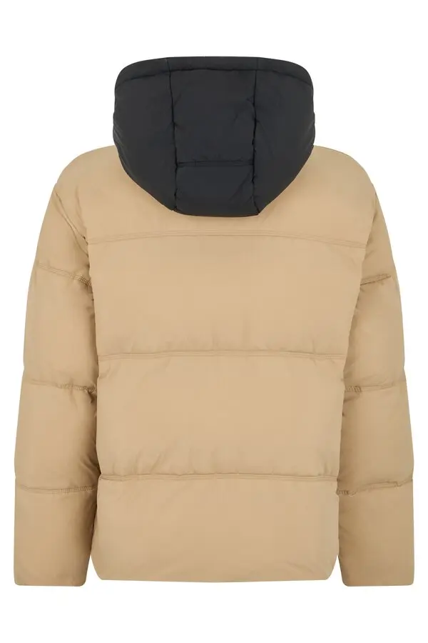 Hugo Boss Padded Down Jacket With Hood - Nude