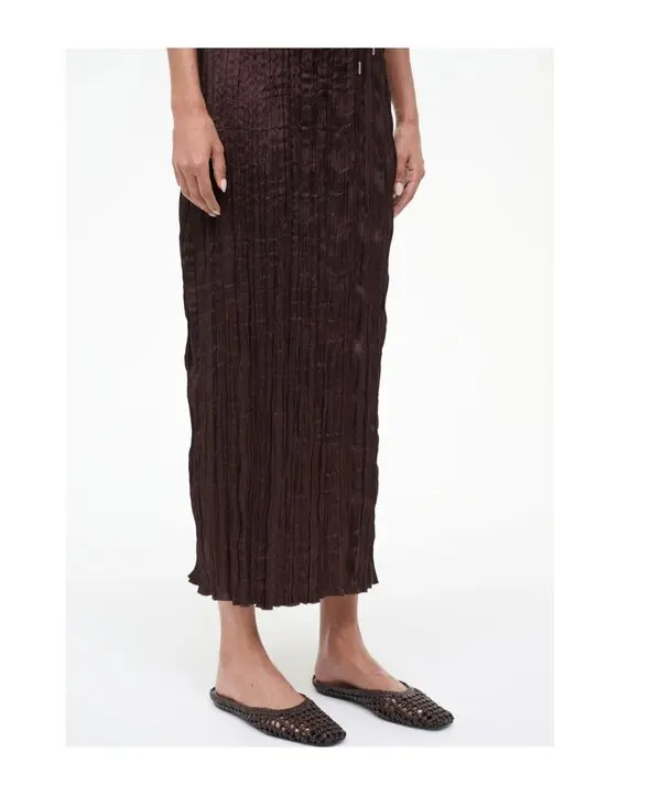 Staud Mizu Sleeveless Midi Dress - Black