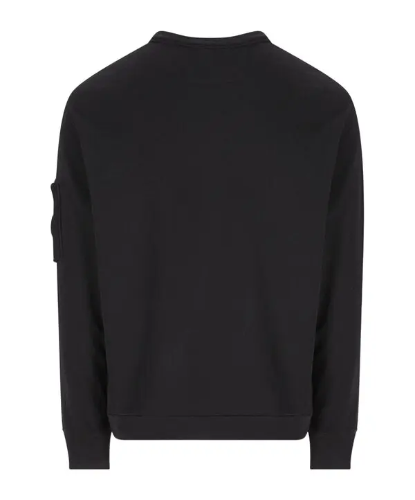 C.P. COMPANY Crewneck Sweatshirt With Lens Detail - Black