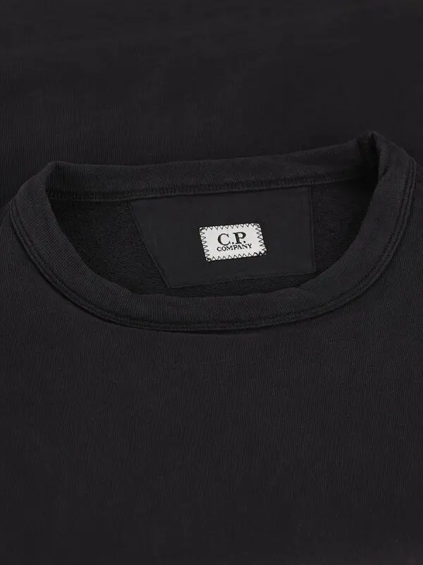 C.P. COMPANY Crewneck Sweatshirt With Lens Detail - Black