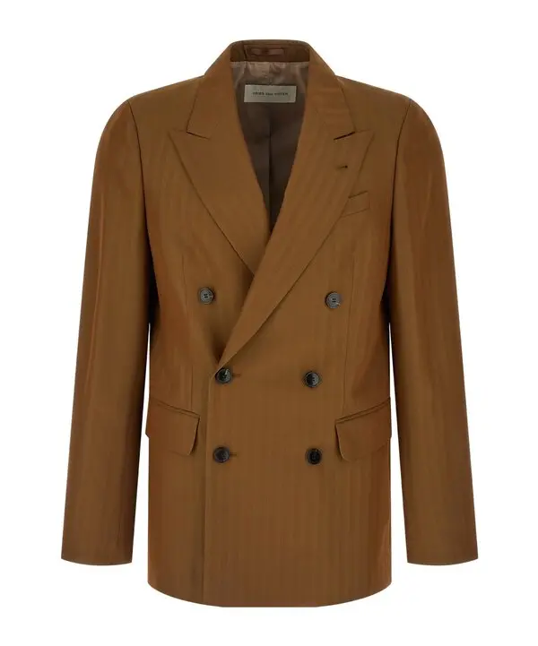 Dries Van Noten Barry Double Breasted Blazer - Brown