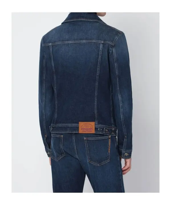 Dolce & Gabbana Classic Denim Trucker Jacket - Blue