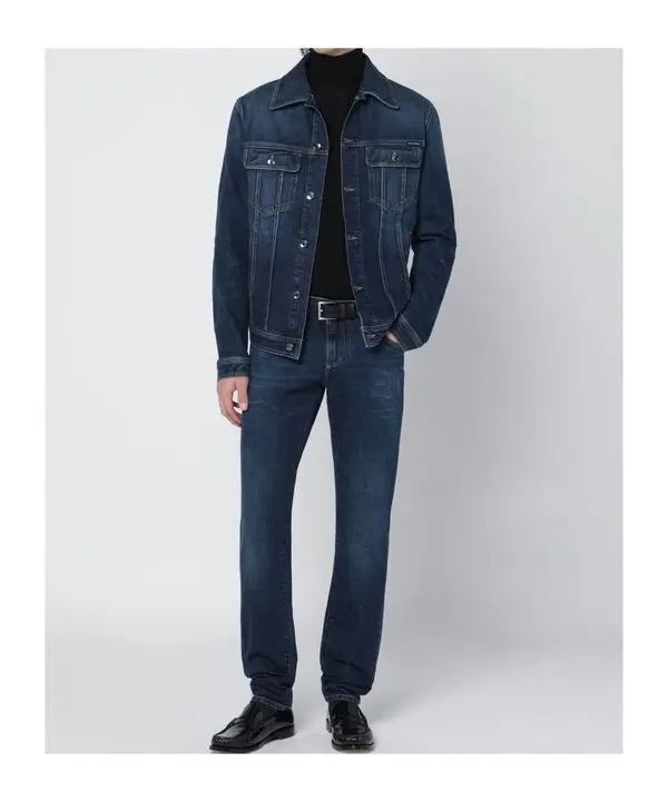 Dolce & Gabbana Classic Denim Trucker Jacket - Blue