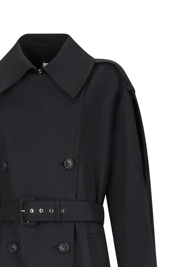 Sportmax Double-breasted Trench Coat