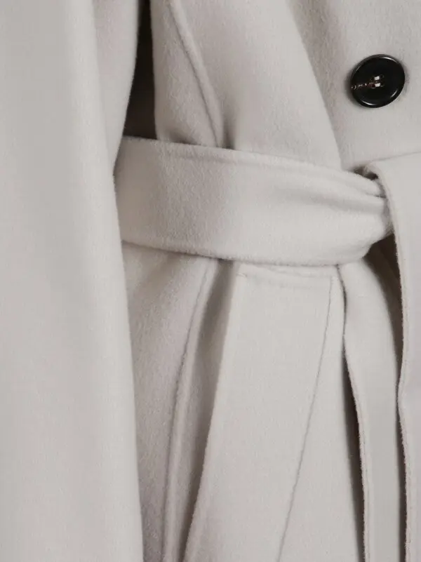 Max Mara Double-breasted Belted Coat - Gray