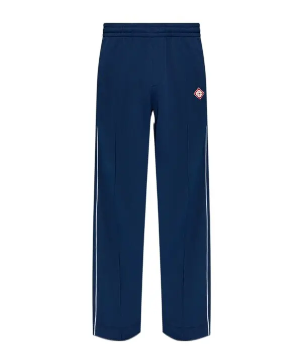 Casablanca Piquet Side-stripe Track Pants - Navy