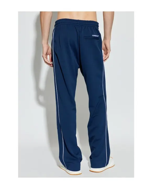 Casablanca Piquet Side-stripe Track Pants - Navy