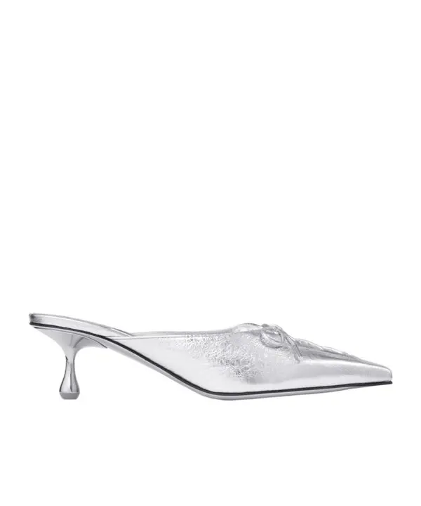 JIMMY CHOO Scarlett Mules - Silver