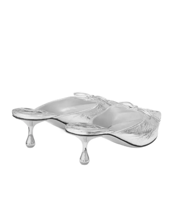 JIMMY CHOO Scarlett Mules - Silver