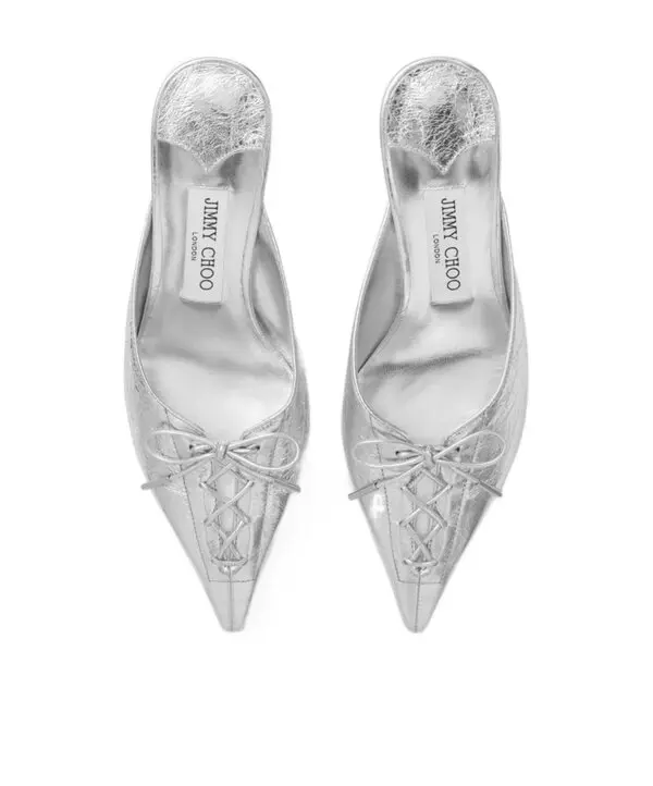 JIMMY CHOO Scarlett Mules - Silver