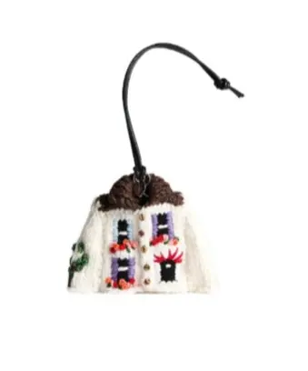 J.W.ANDERSON Jw Anderson Knitted House Cardigan Charm - White
