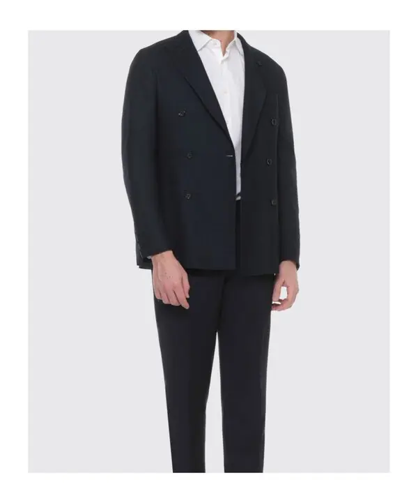 LARDINI Double-breasted Peak-lapel Blazer