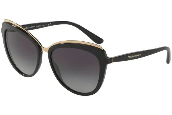 Dolce & Gabbana Logo Gradient Sunglasses - Black