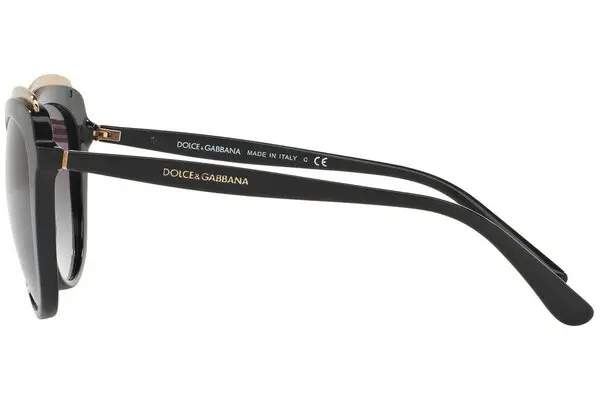Dolce & Gabbana Logo Gradient Sunglasses - Black