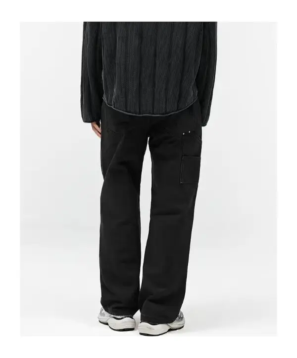 REPRESENT Worker Relaxed-fit Carpenter Pants - Black
