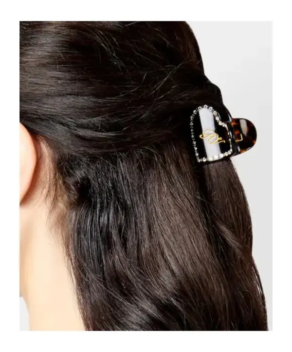 ROGER VIVIER Heart-shaped Crystal Embellished Hair Clip