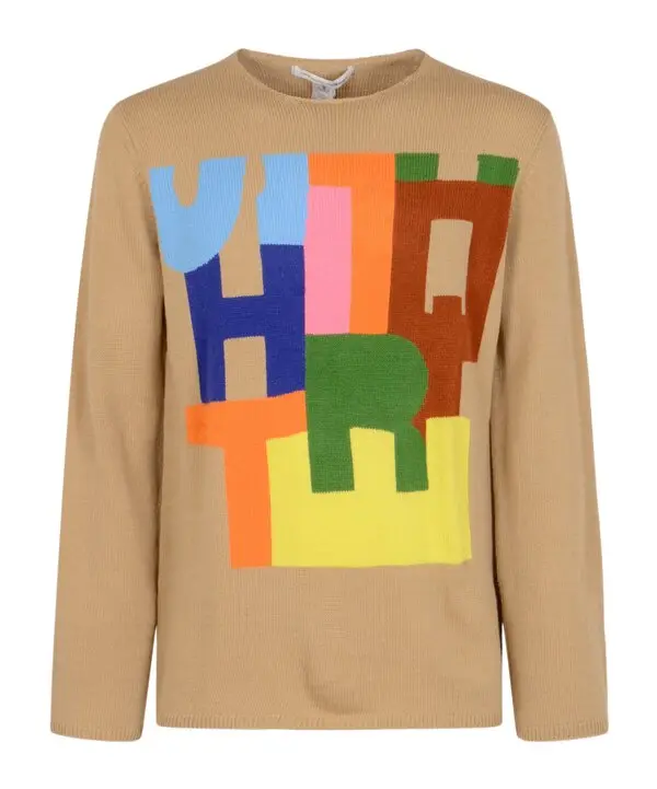 Comme Des Garçons Long Sleeve Crewneck Jumper - Nude