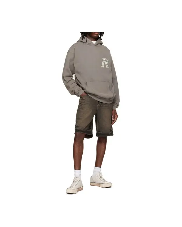 REPRESENT Western Initial Logo Hoodie - Brown