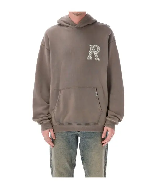 REPRESENT Western Initial Logo Hoodie - Brown
