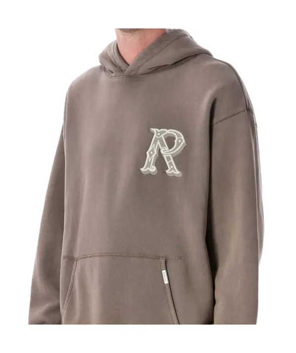 REPRESENT Western Initial Logo Hoodie - Brown