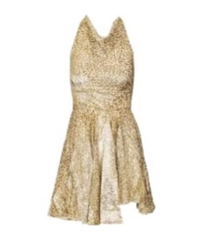 SELF-PORTRAIT Leopard Printed Mini Dress - Nude