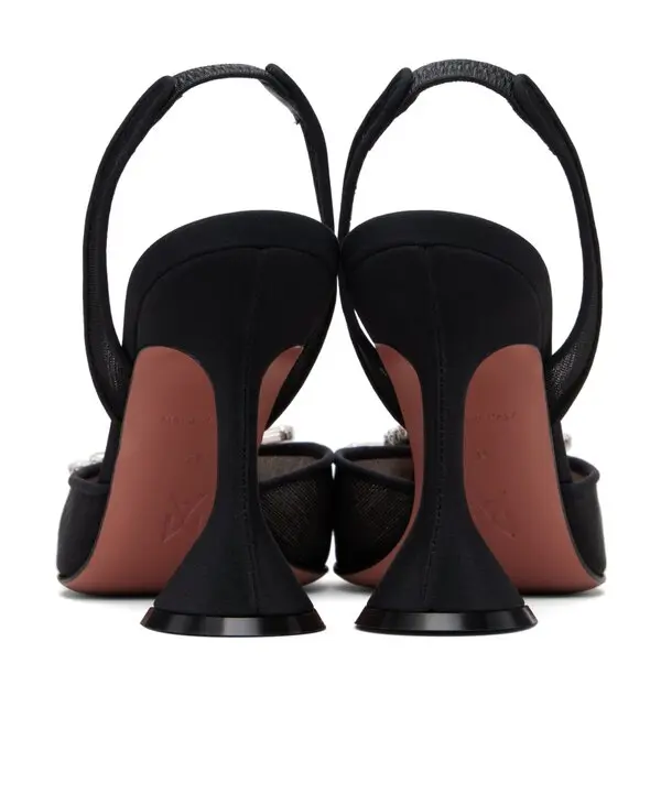 Amina Muaddi Begum Sling 95 High-heeled Sandals - Black
