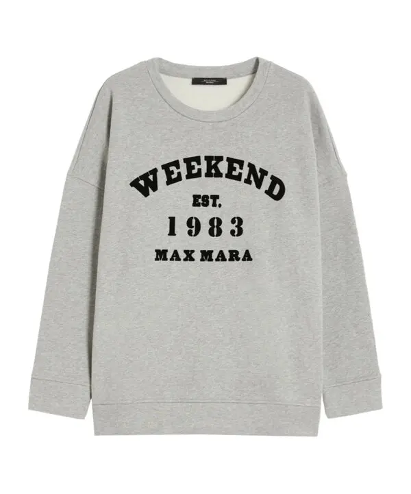 Max Mara Crewneck Sweatshirt With Logo Graphic