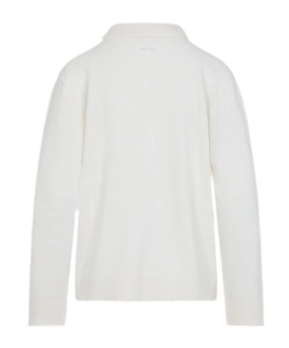 MAISON MARGIELA Knitted Cardigan With Integrated Scarf Detail