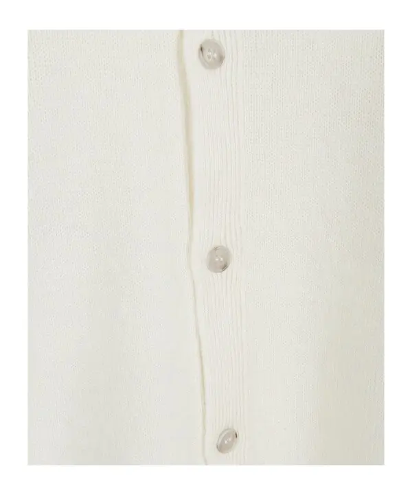 MAISON MARGIELA Knitted Cardigan With Integrated Scarf Detail