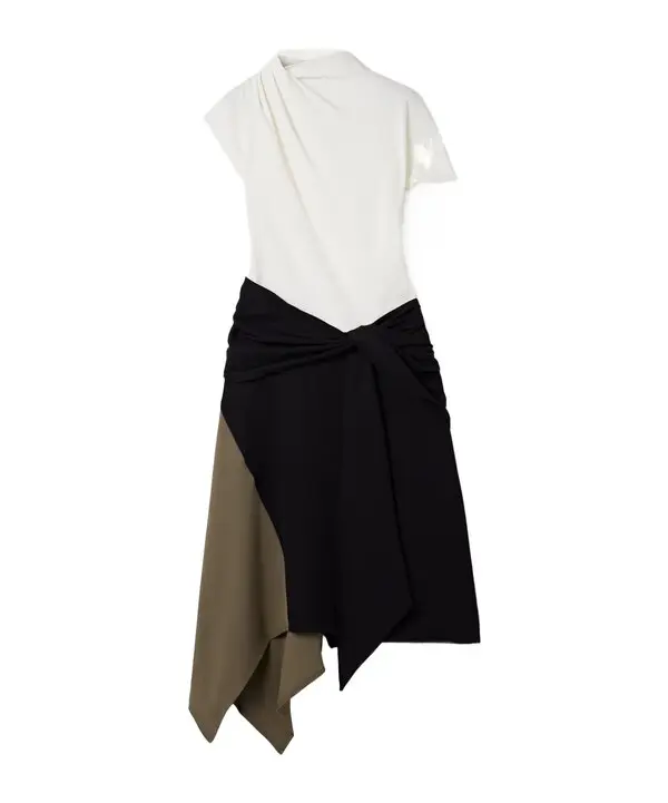 Staud Davina Asymmetrical Dress