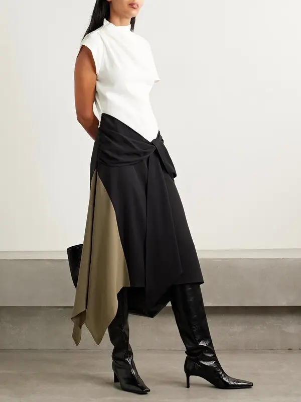 Staud Davina Asymmetrical Dress
