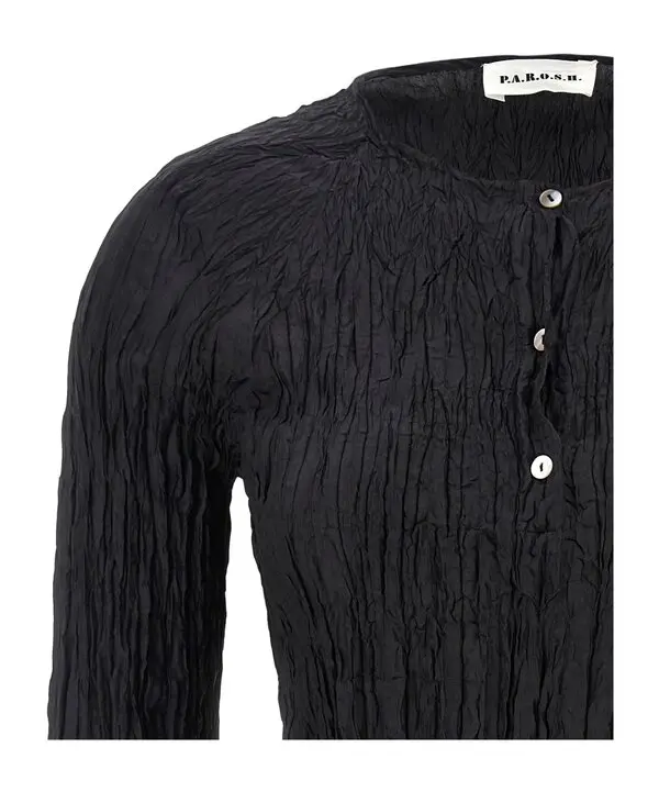 P.a.r.o.s.h Long Sleeve Round Neck Blouse