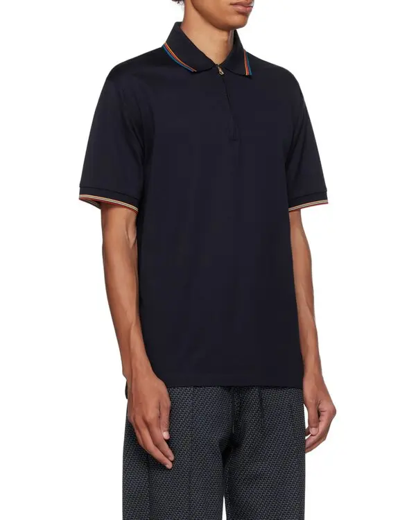 Paul Smith Stripe Trim Polo Shirt