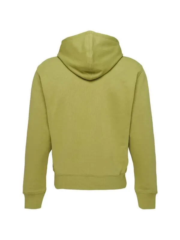 AMI Paris Full Zip Hooded Sweatshirt With Logo