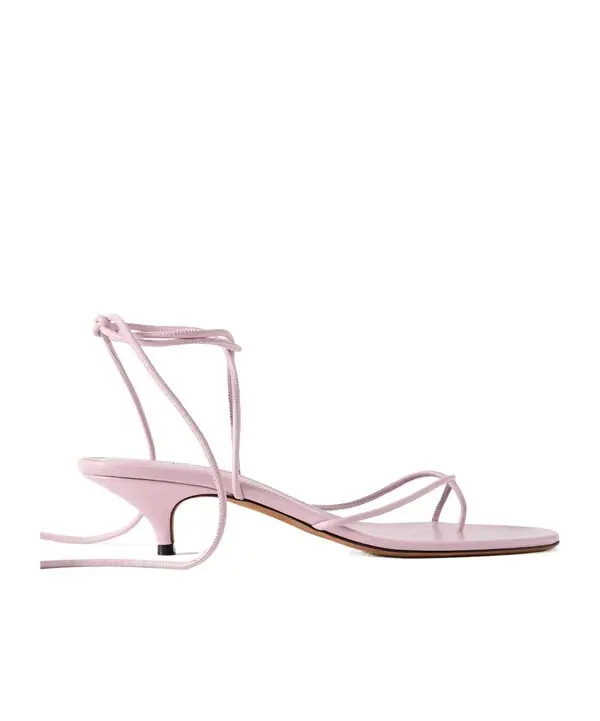Proenza Schouler Strappy Kitten Heel Sandals - Lavender