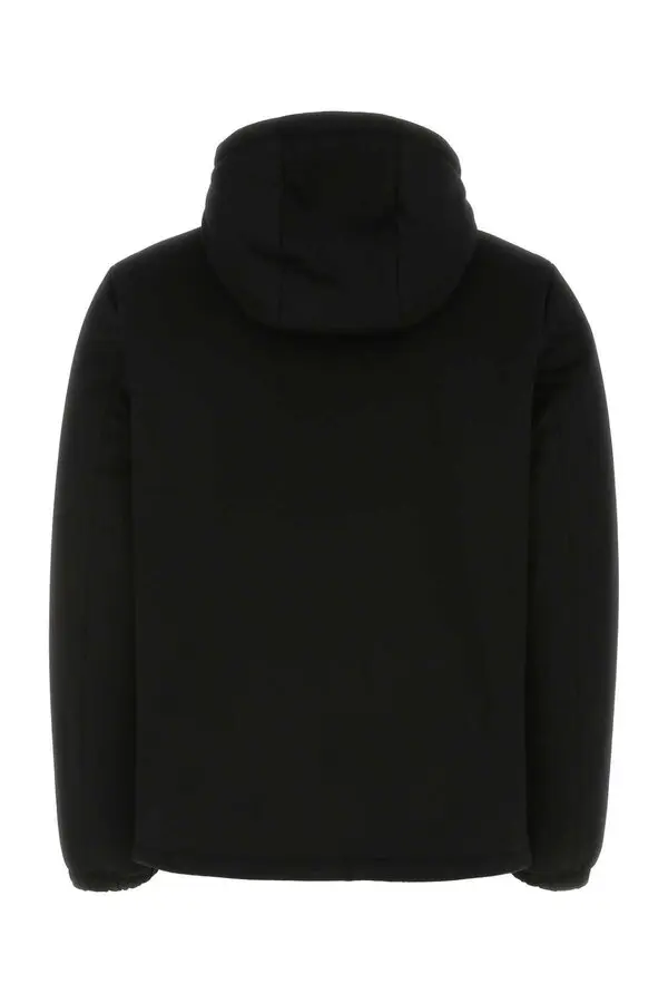 Prada Cashmere Blouson Jacket With Hood
